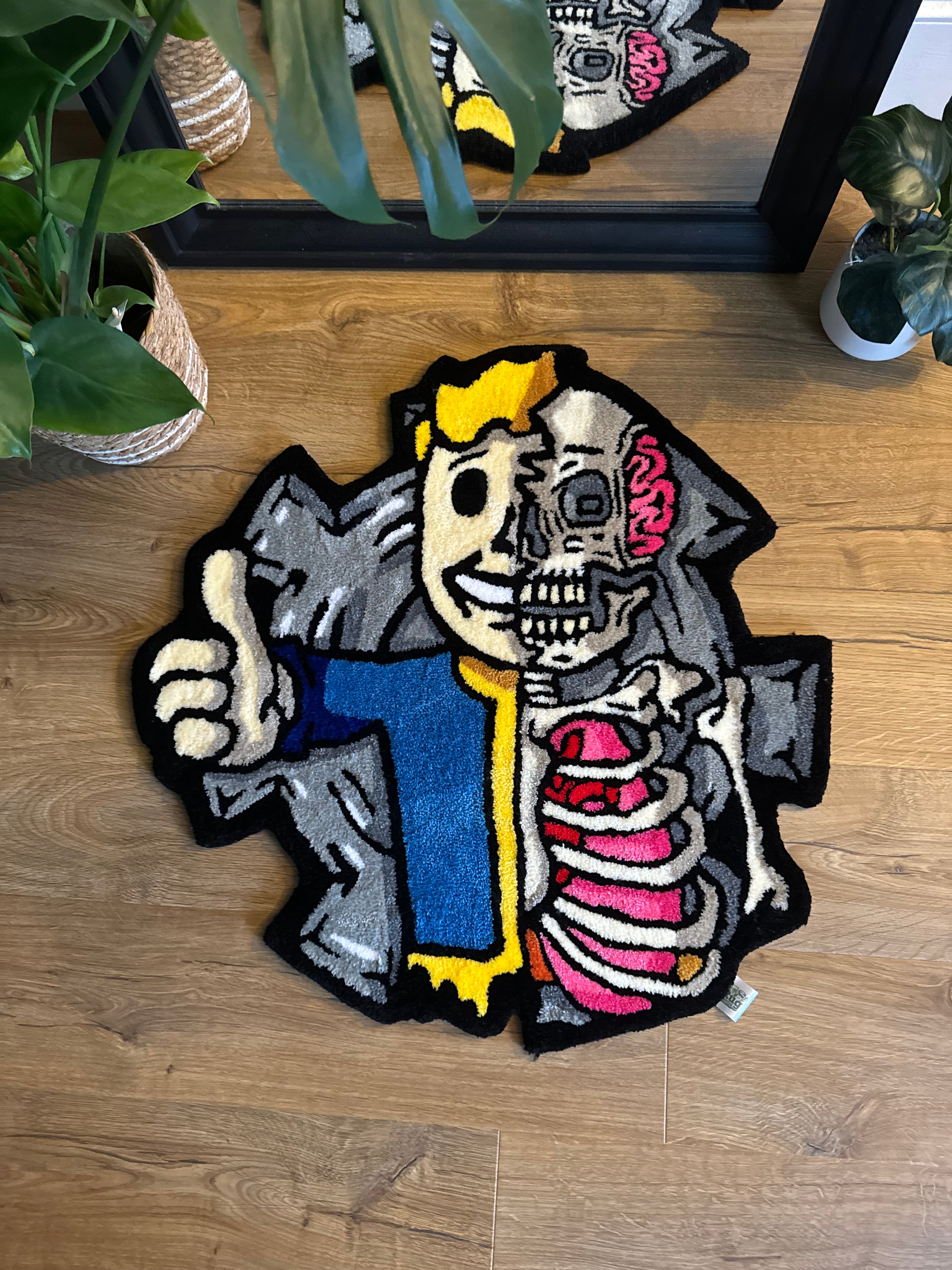 Fallout Vault Boy Skeleton Rug – The Rug Buds